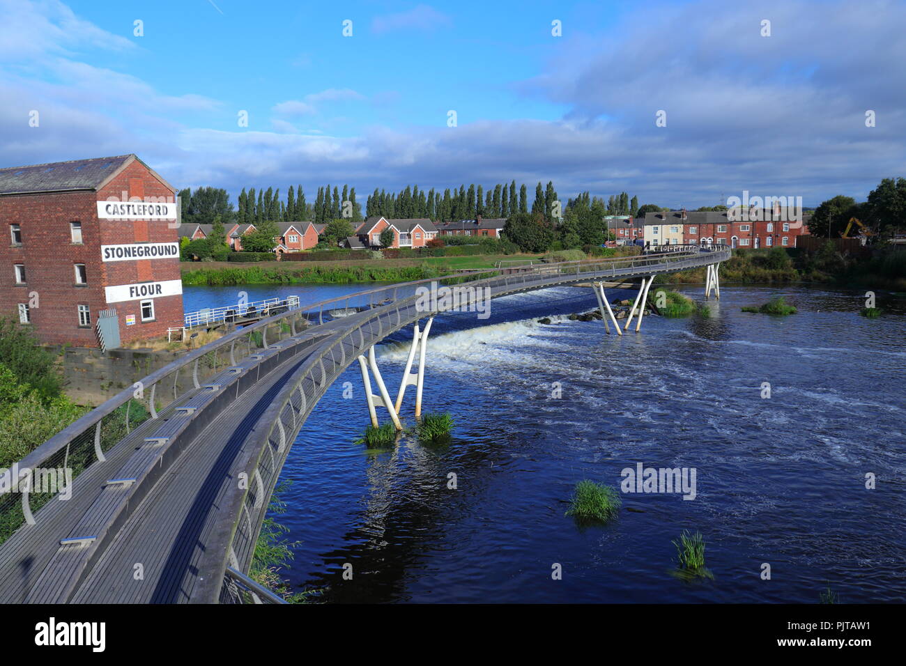 Bridge across the river aire hi-res stock photography and images - Alamy