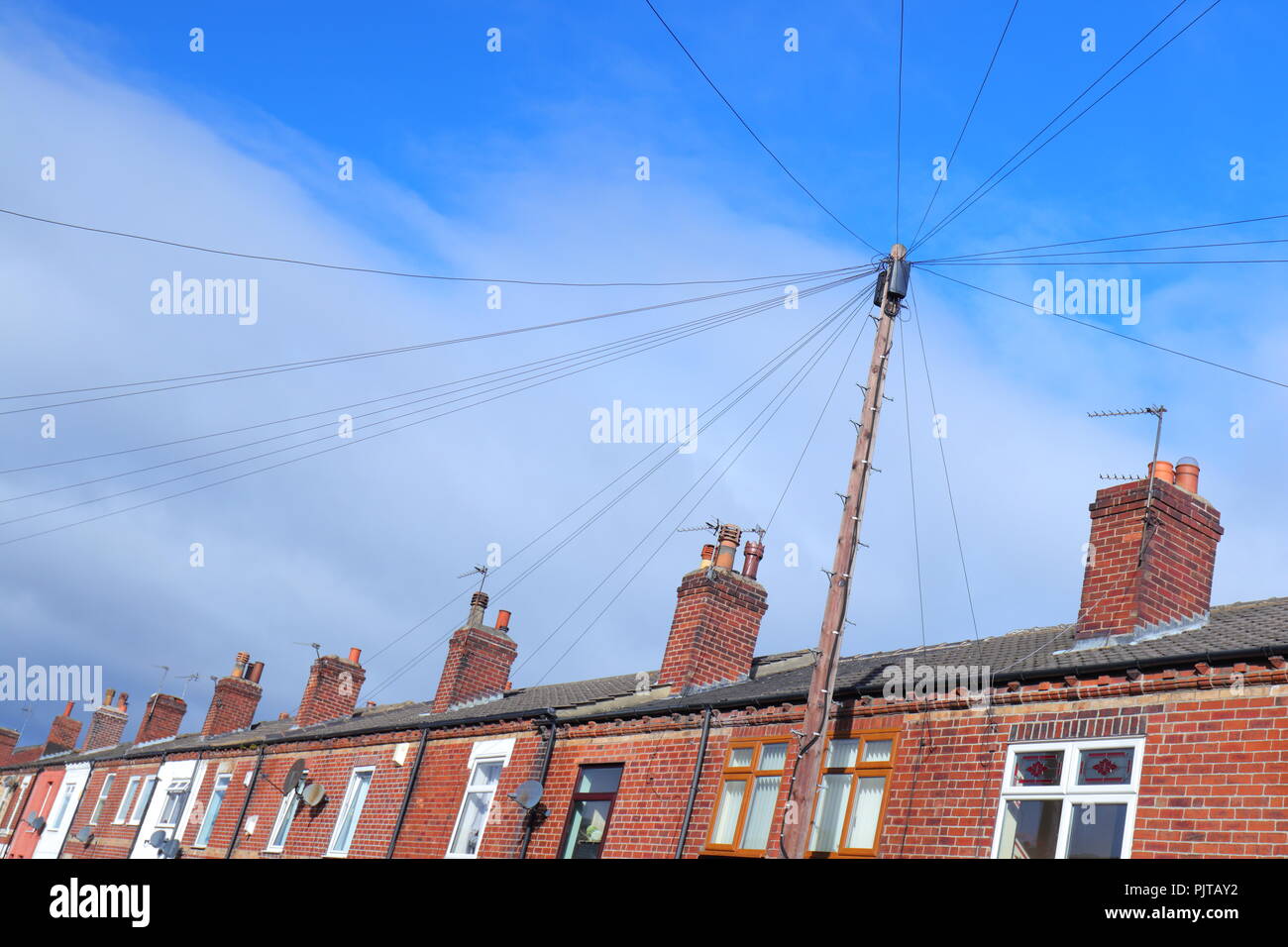 Old fashioned telephone pole lines hi-res stock photography and images ...