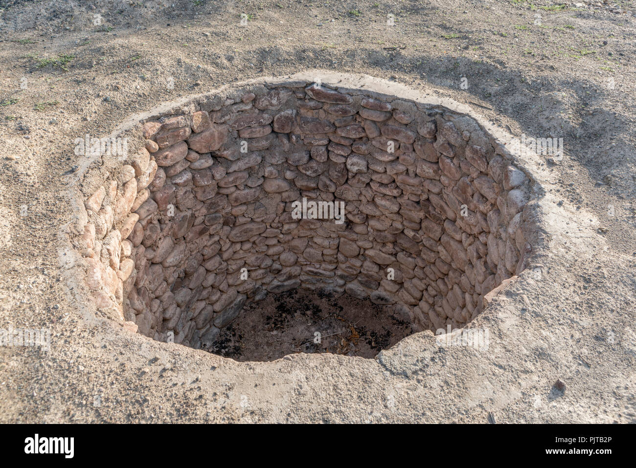Traditional sunken earthen oven in Hatta, an enclave of the emirate of ...