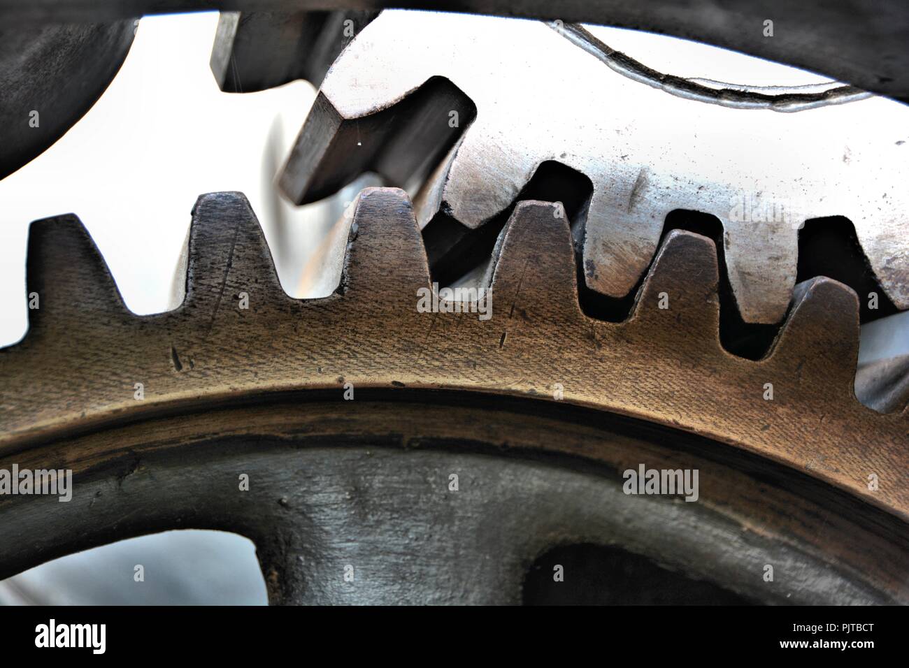 Gear wheel of an old machine Stock Photo - Alamy
