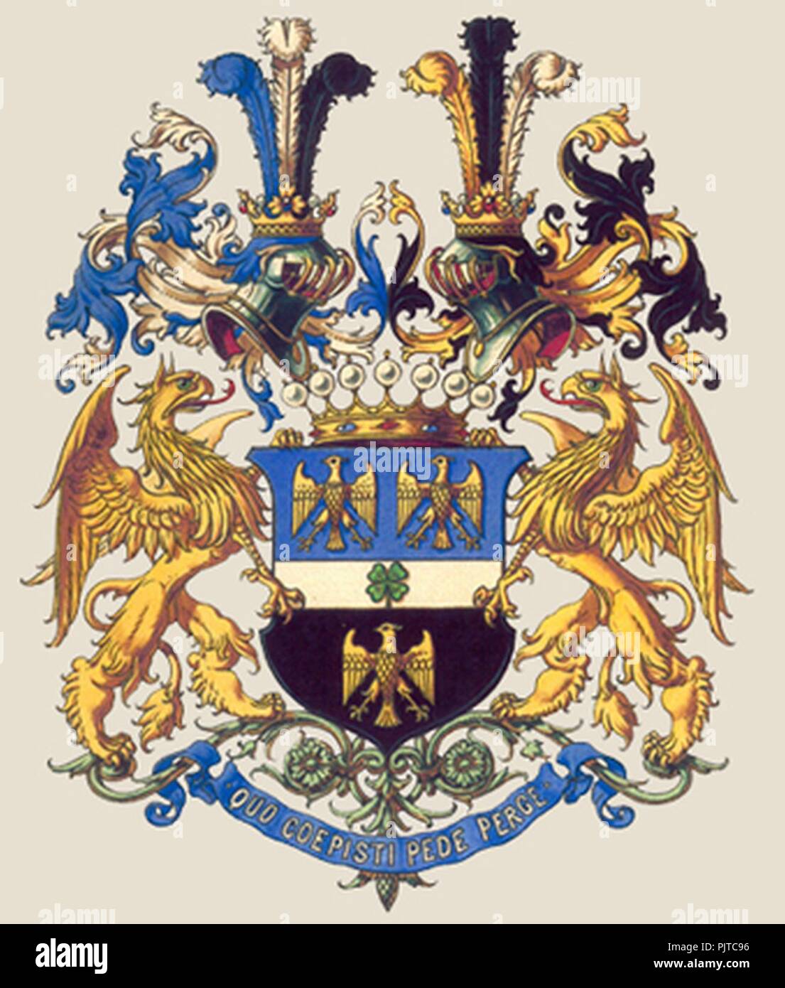 Beck von Mannagetta freiherrliches Wappen Stock Photo - Alamy