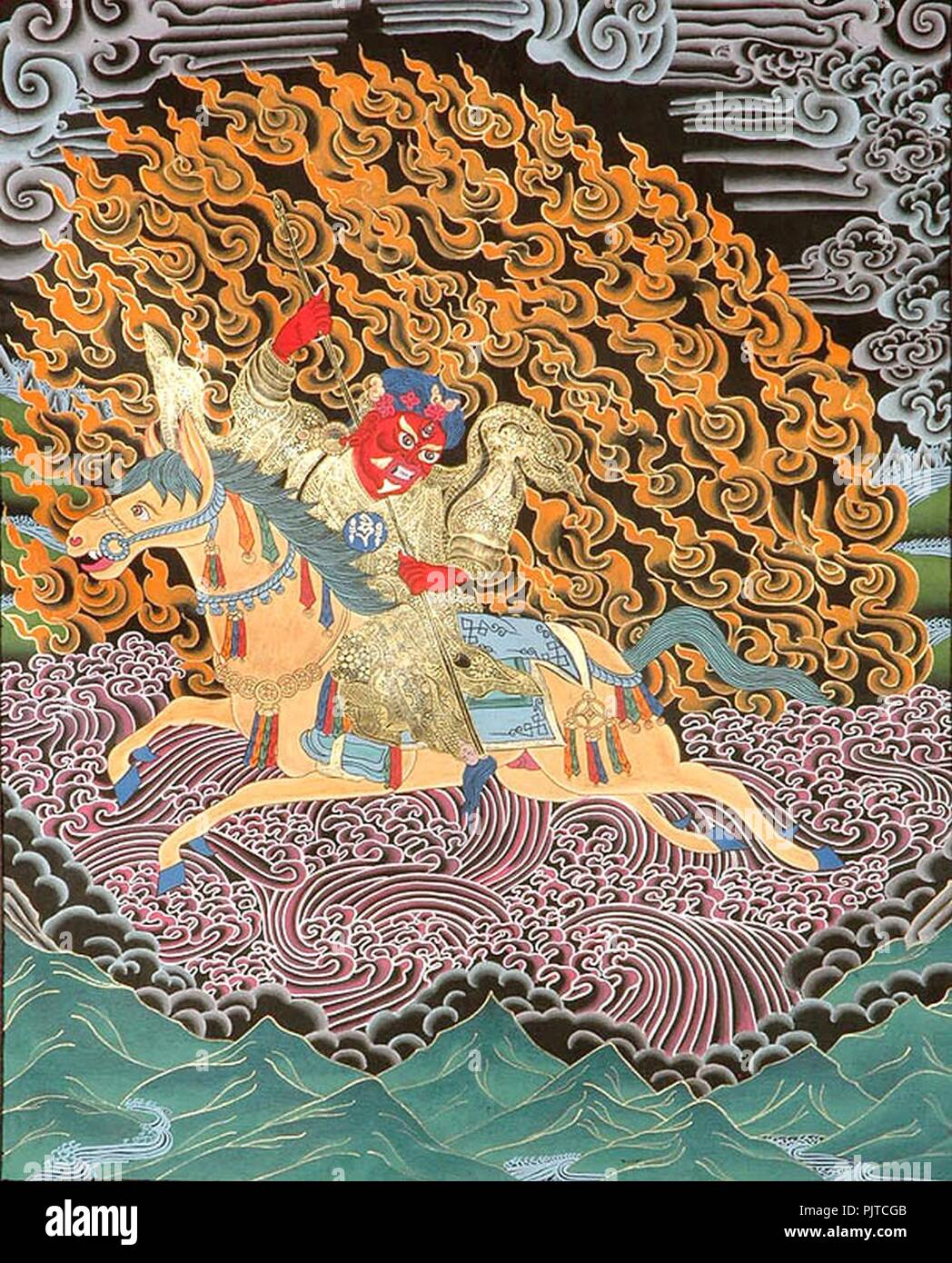 Begtse (Tibetan Thangka Painting Stock Photo - Alamy