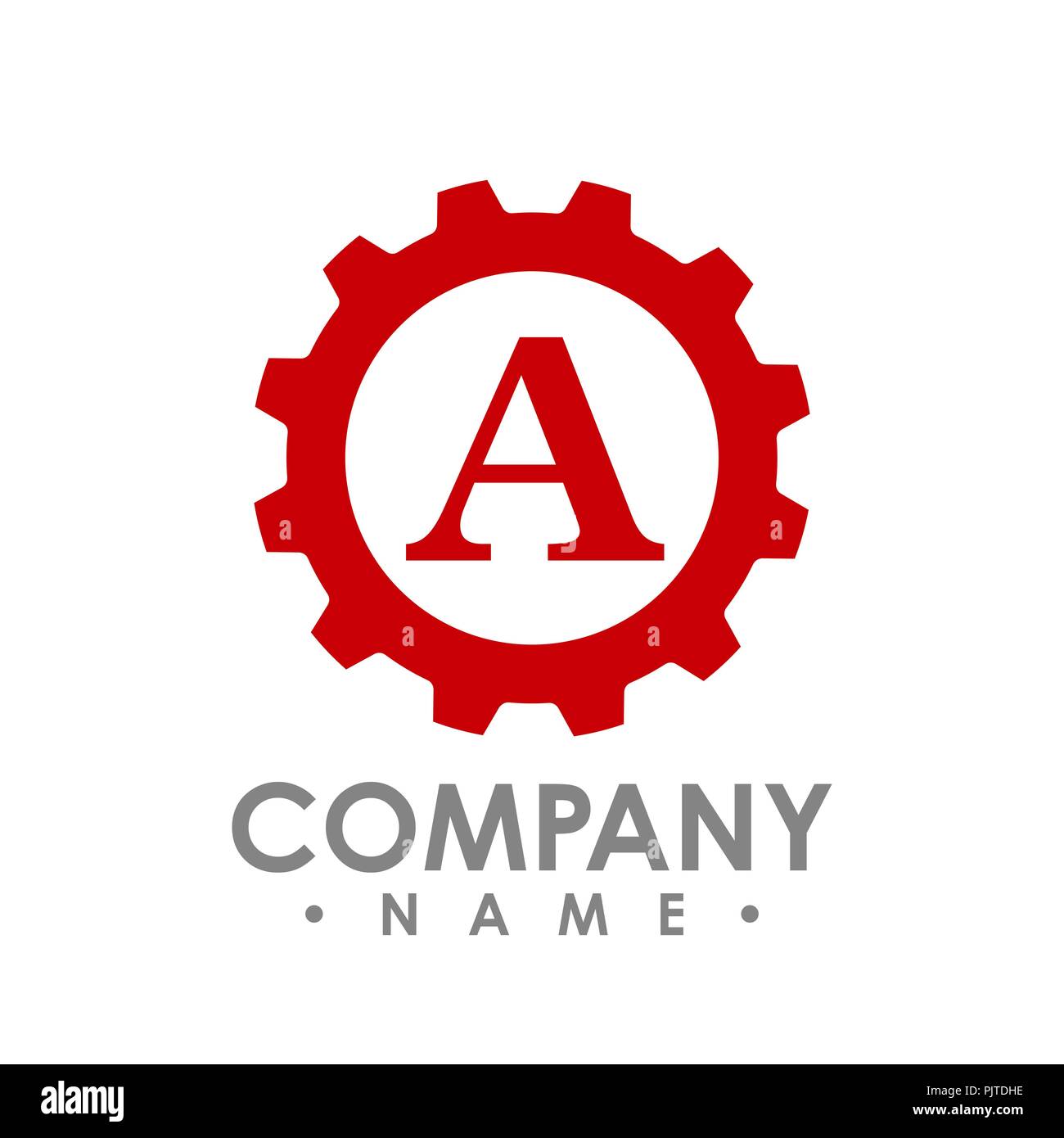 Letter A Gear logo concept- vector logo concept illustration. Abstract ...