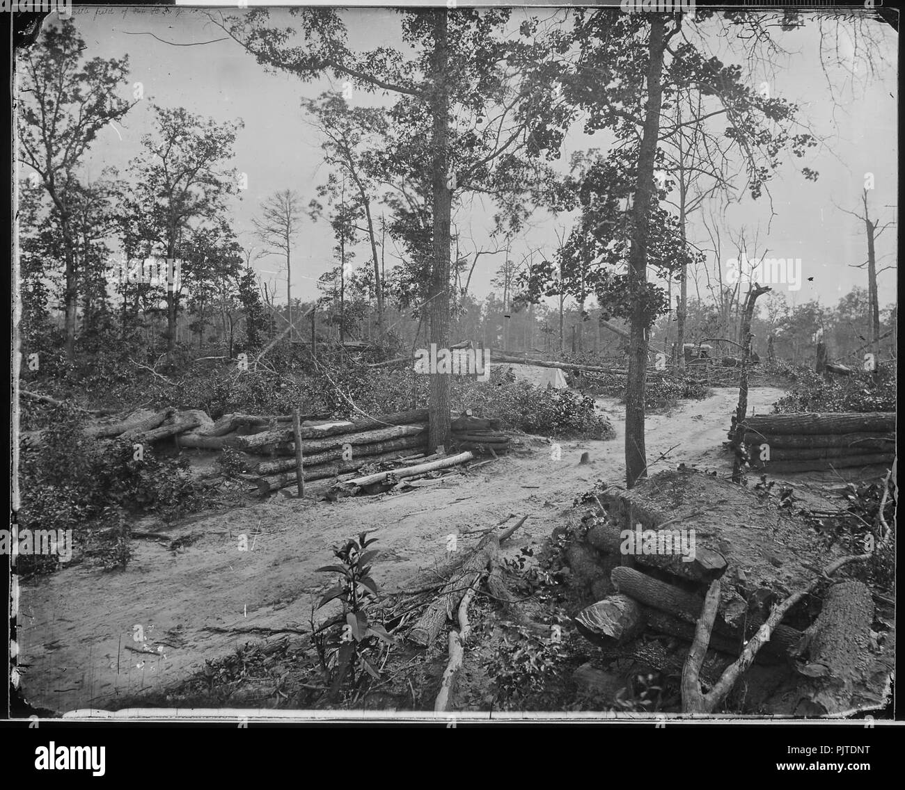 Battlefield, New Hope Church, Ga., 1864, showing Confederate ...