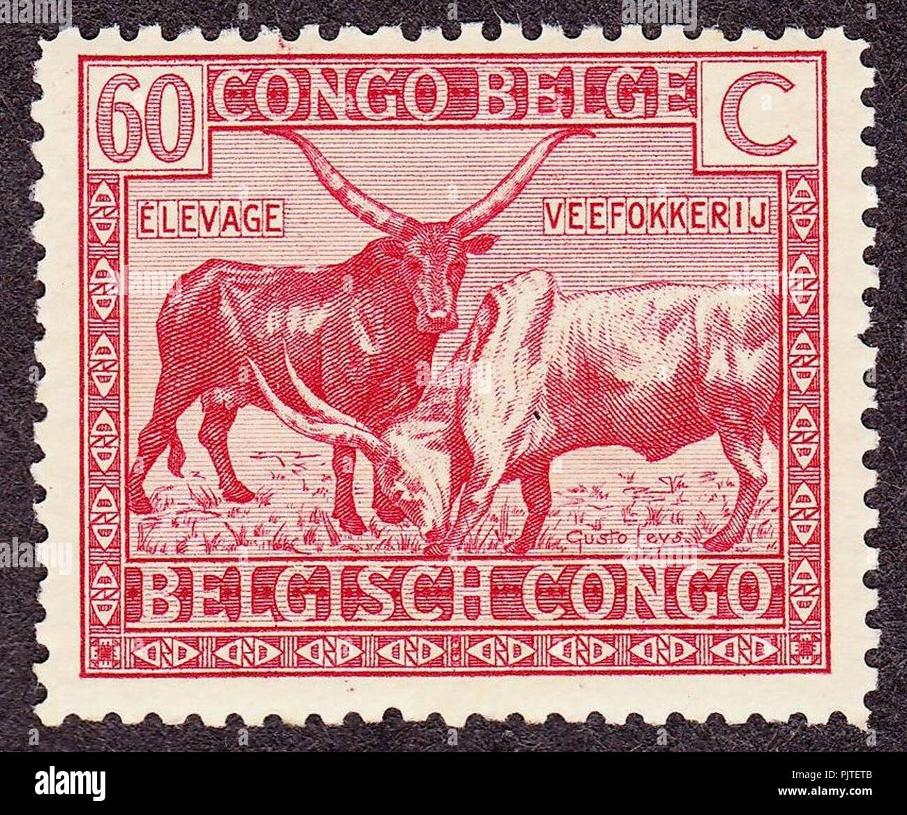 Belgian Congo 1925 issue-60c Stock Photo - Alamy