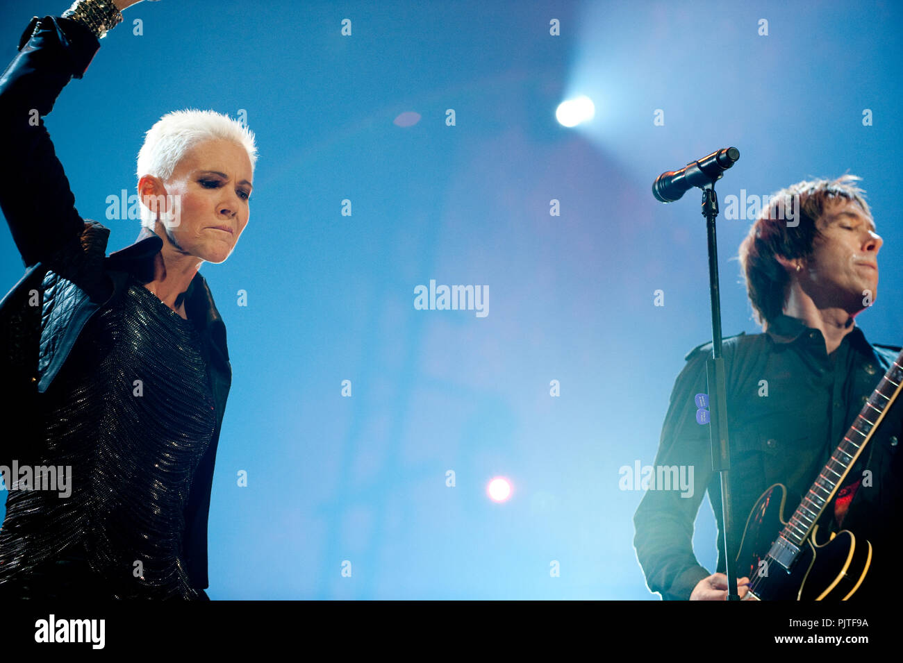 Swedish rock band Roxette performing at the 25th edition of the Night ...