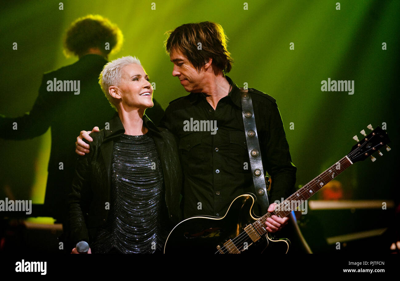 Swedish rock band Roxette performing at the 25th edition of the Night ...