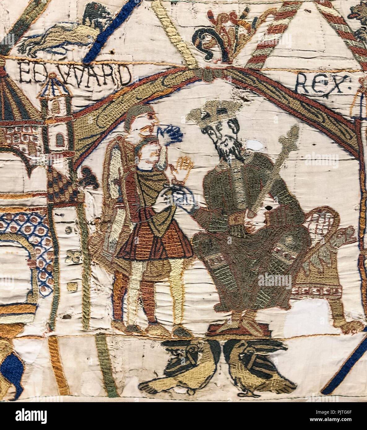 Edward rex bayeux tapestry hi-res stock photography and images - Alamy