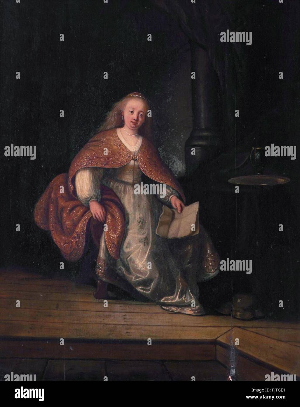 Bathsheba with the letter of David, by Rembrandt Stock Photo - Alamy