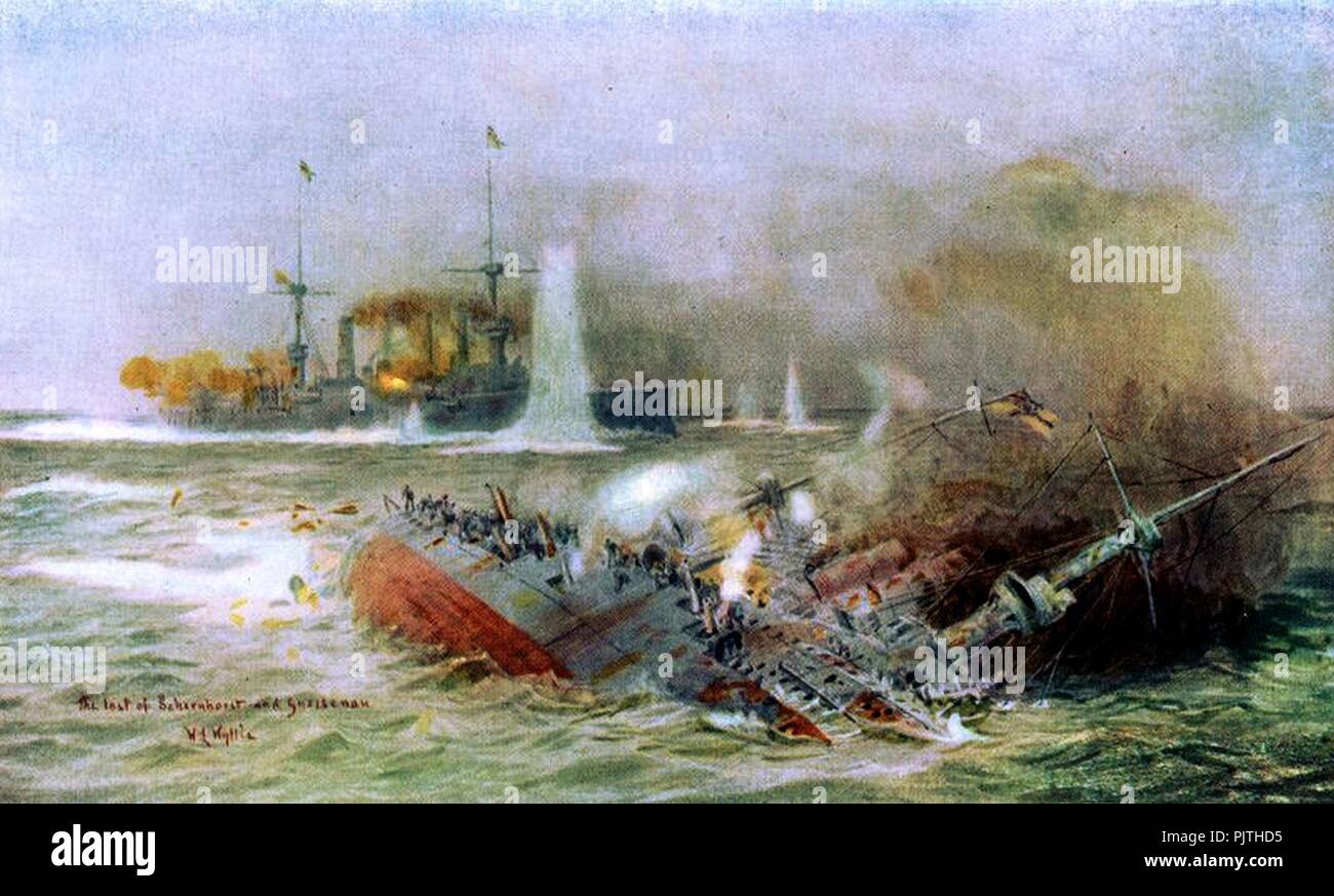 Battle of the Falkland Islands 1914 Stock Photo - Alamy