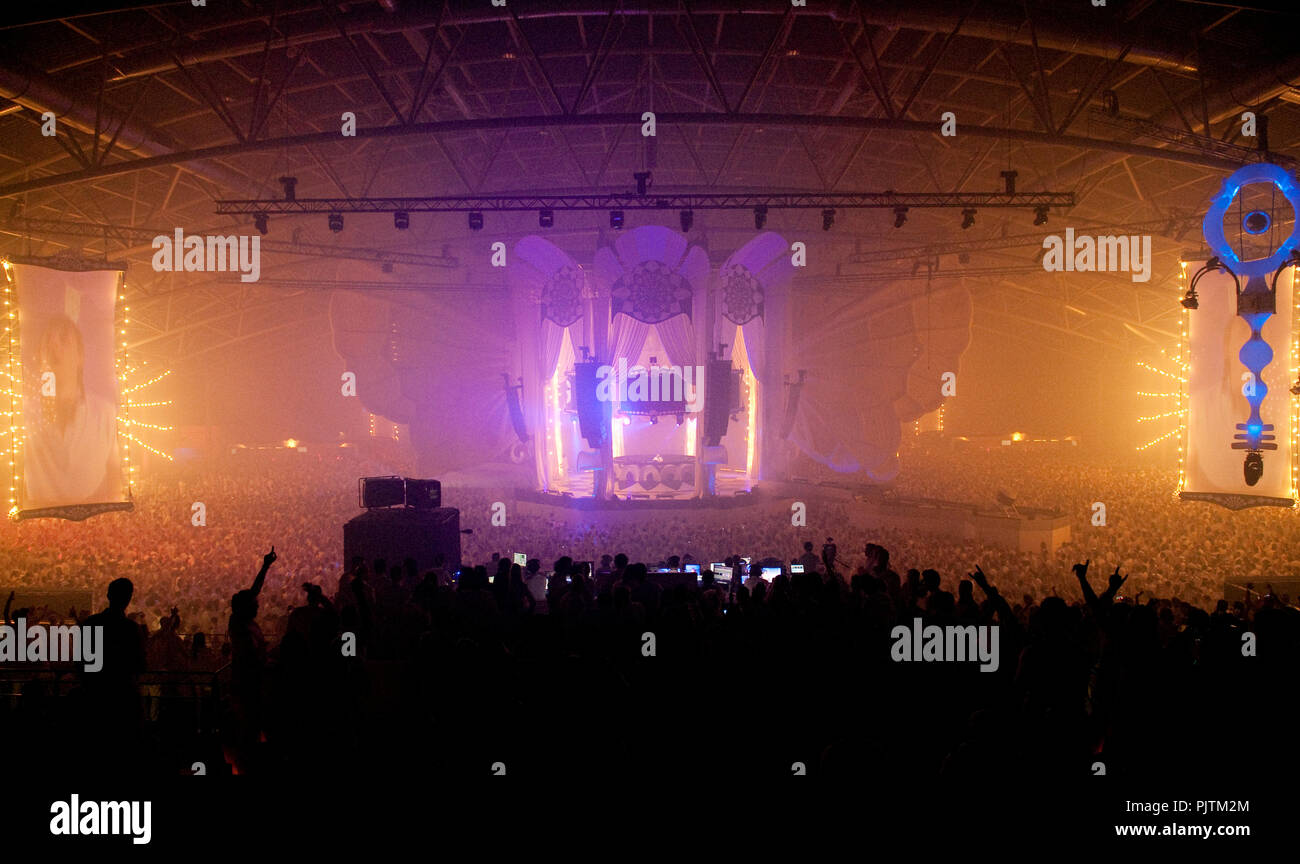 The Sensation White dance event in the Ethias Arena of Hasselt attended ...