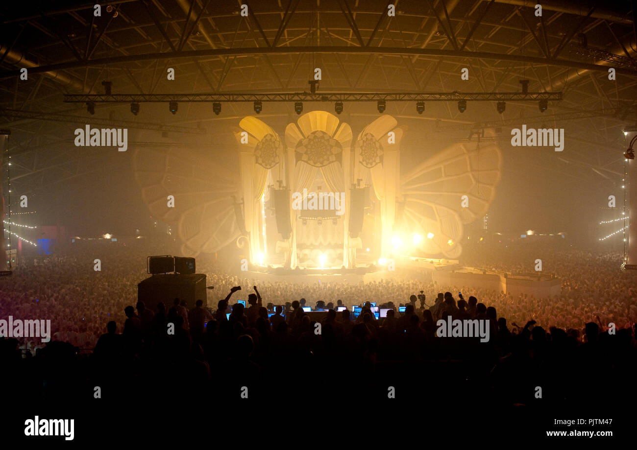 The Sensation White dance event in the Ethias Arena of Hasselt attended ...