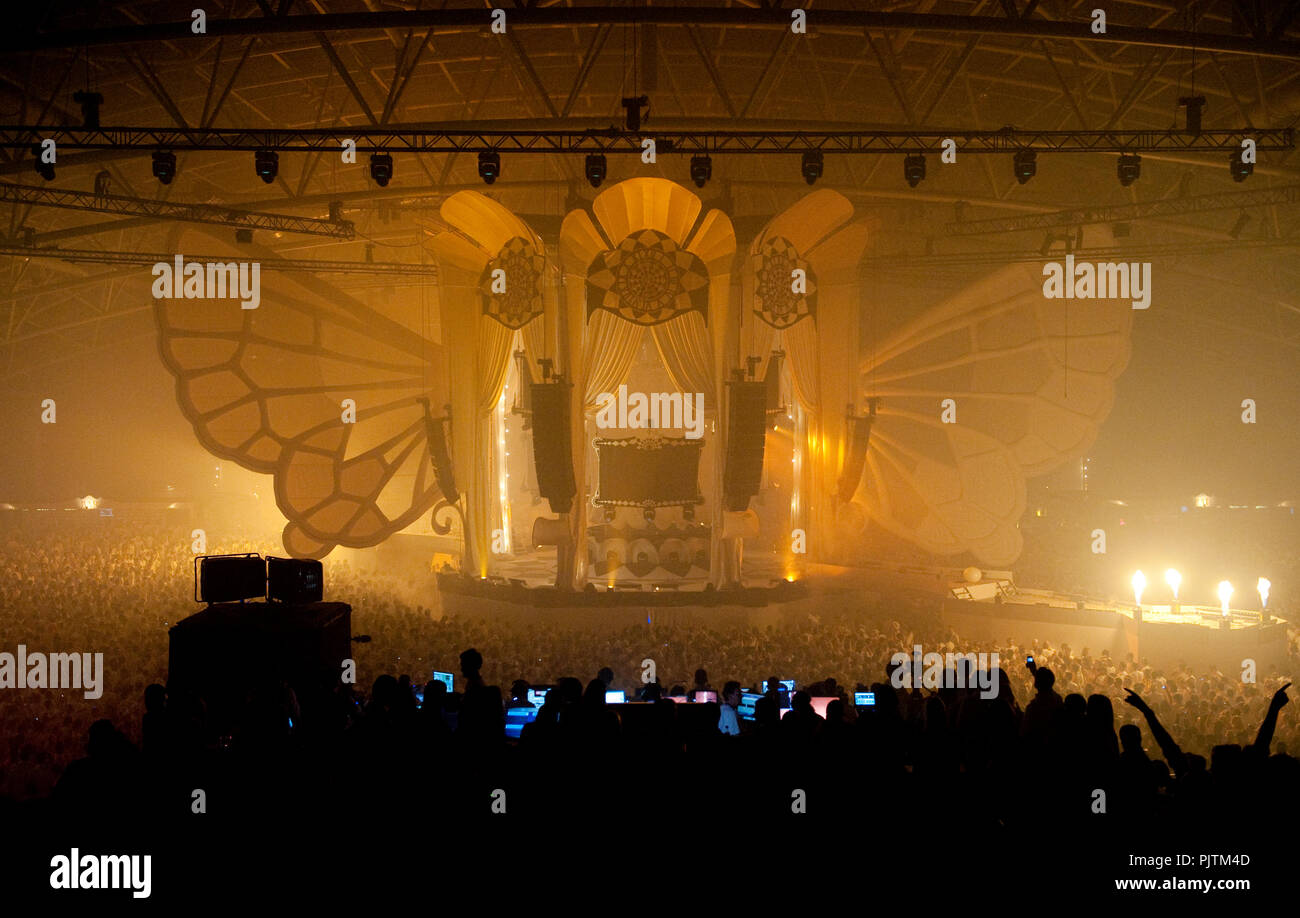 The Sensation White dance event in the Ethias Arena of Hasselt attended ...