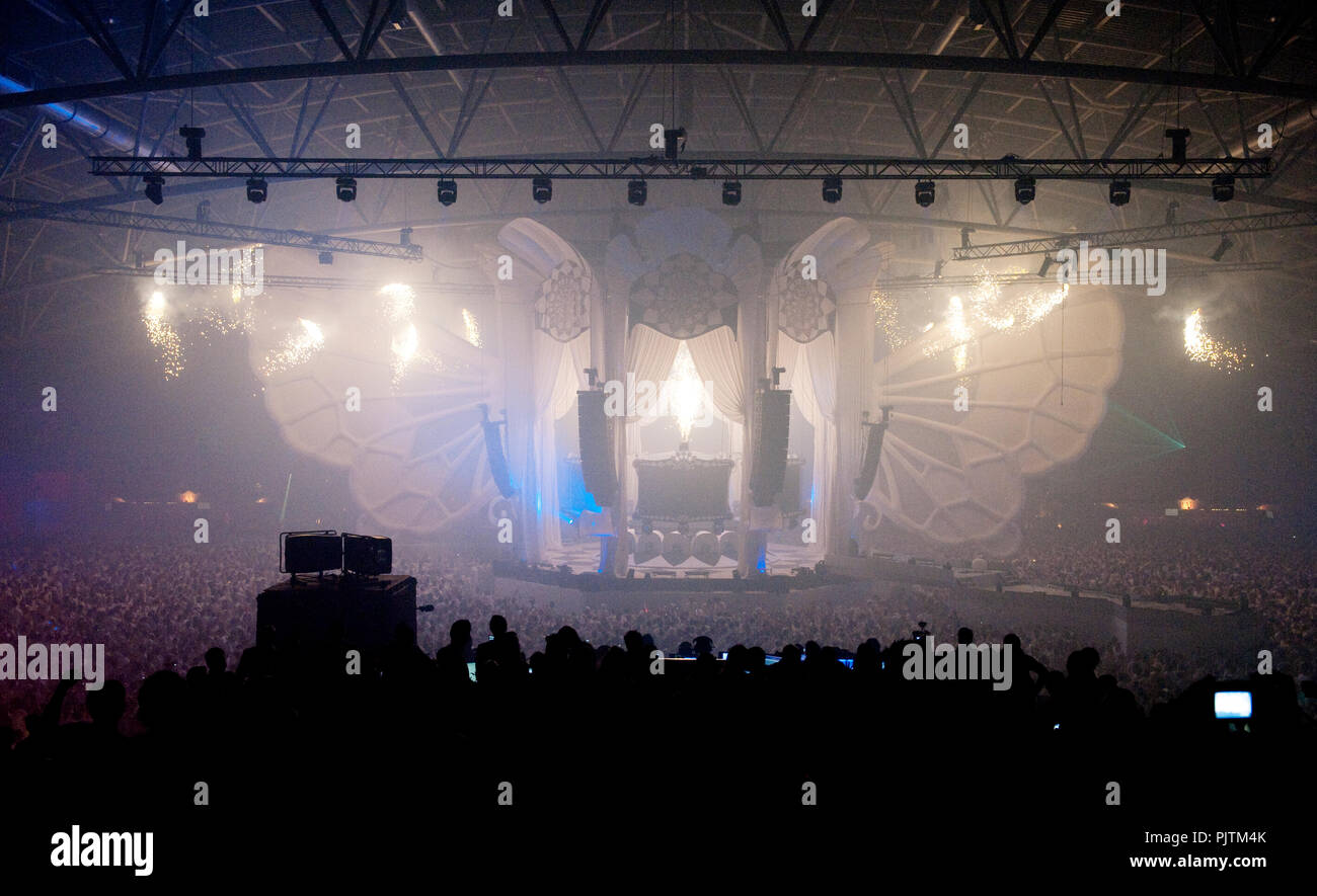 The Sensation White dance event in the Ethias Arena of Hasselt attended ...