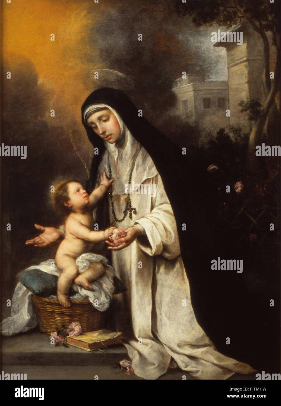 Bartolomé Esteban Murillo - Saint Rose of Lima Stock Photo - Alamy