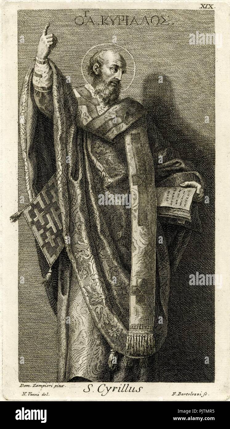 Bartolozzi St Cyril of Jerusalem Stock Photo - Alamy