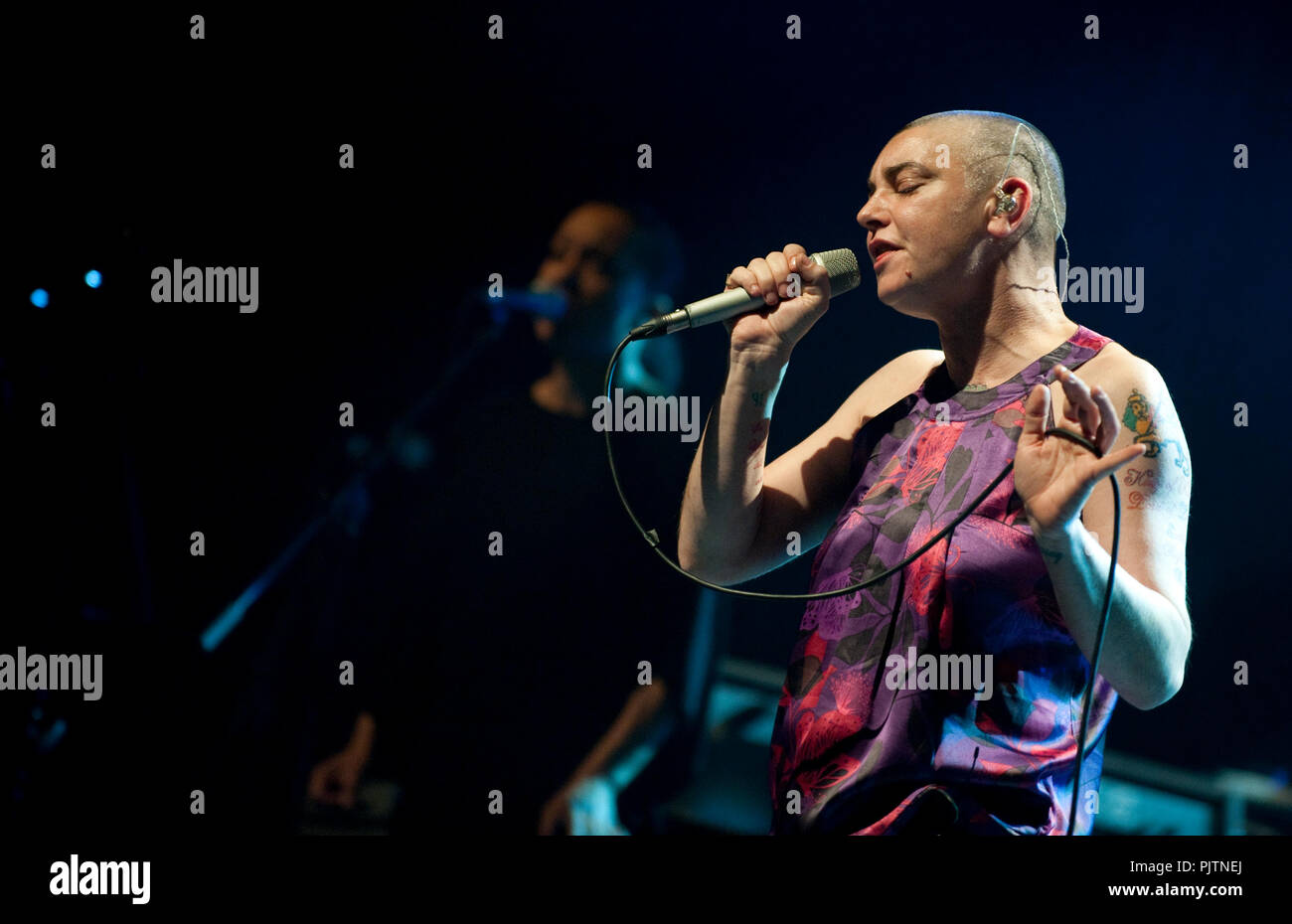 Irish singer-songwriter Sinéad O'Connor in concert in Brussels (Belgium ...