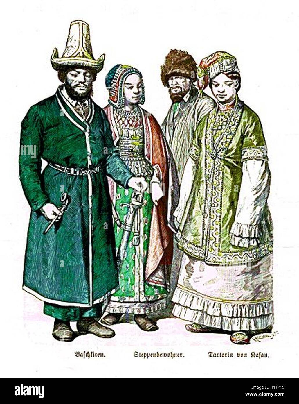 Bashkirs Steppe Dweller Tartar Woman from Kazan Stock Photo - Alamy