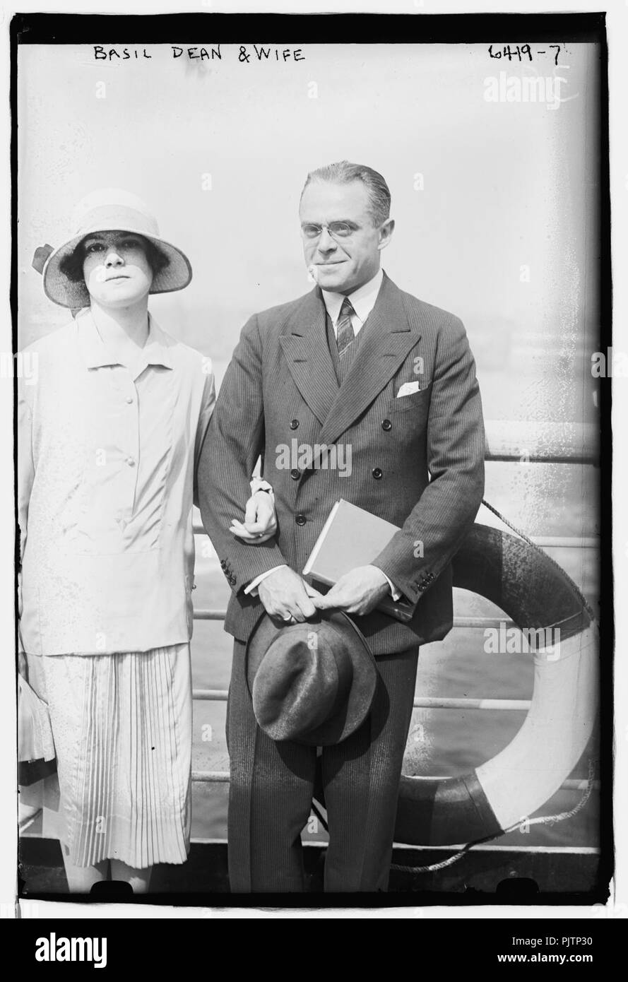 Basil Dean & wife Stock Photo - Alamy