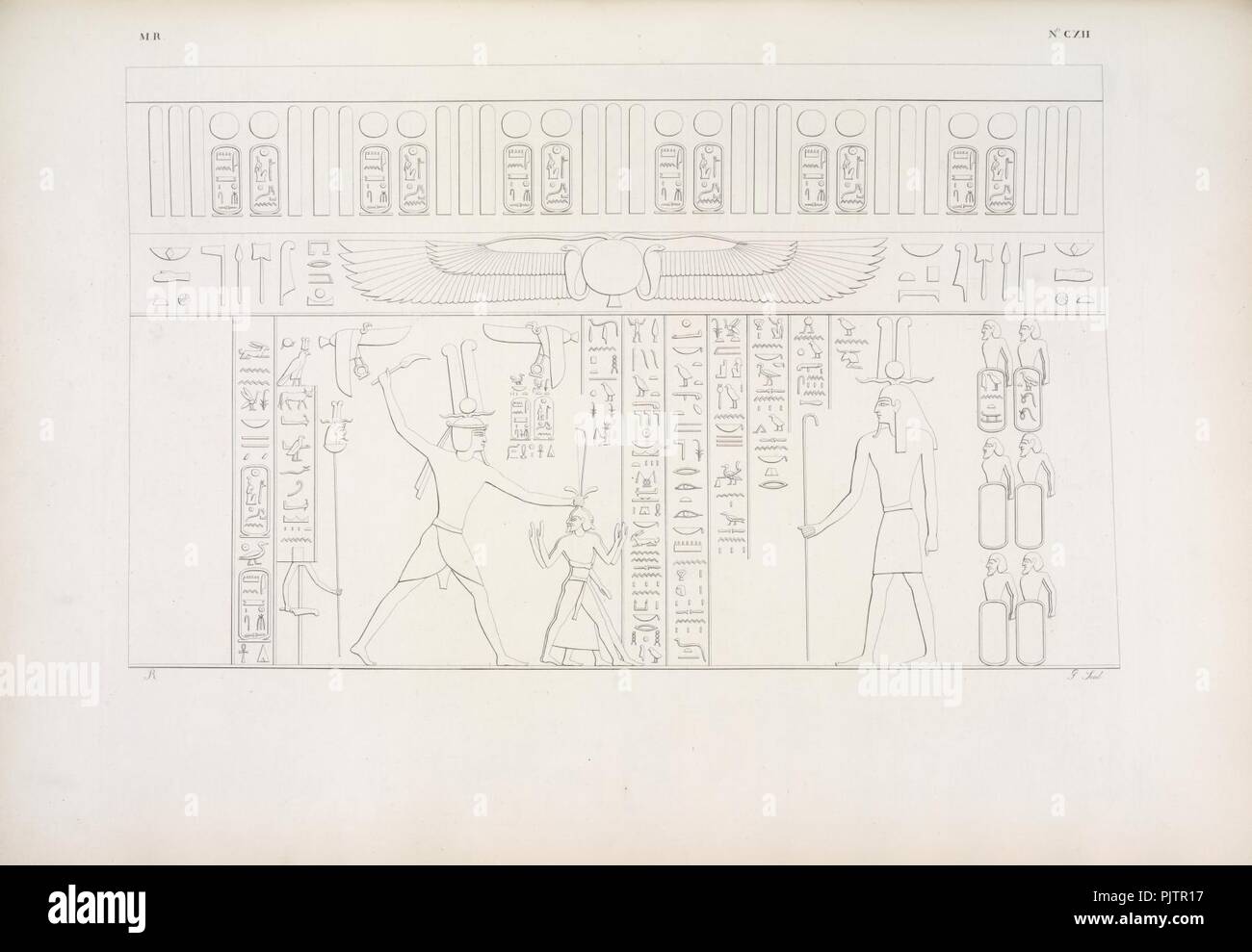 Basso-relievo di una grande stela dello Speco maggiore d'Ibsambul (Abû ...