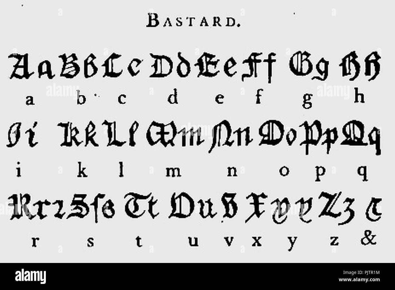 Bastarda hi-res stock photography and images - Alamy