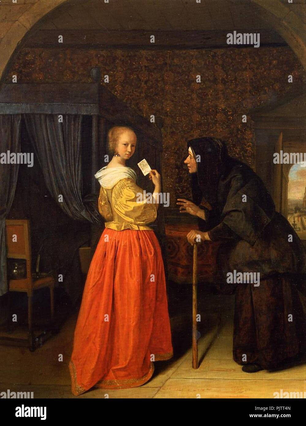 Bathsheba Receiving David's Letter by Jan Steen Stock Photo - Alamy
