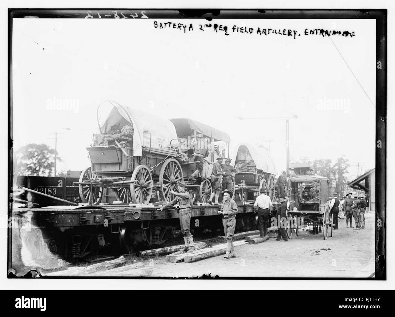 Battery A 2nd Regt. Field artillery Stock Photo - Alamy