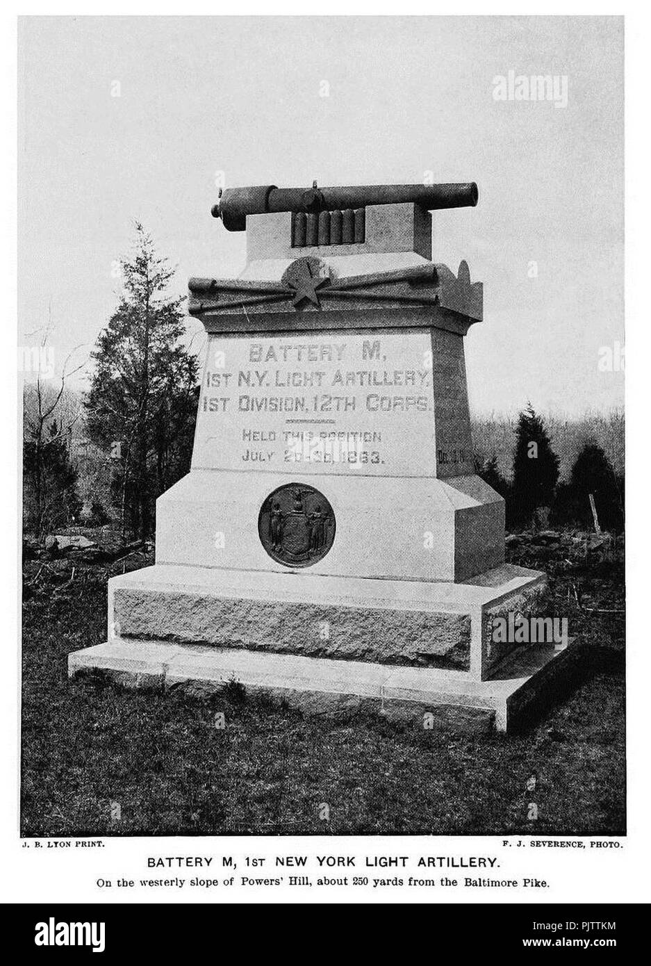 Battery M NY Artillery p1262 Stock Photo - Alamy