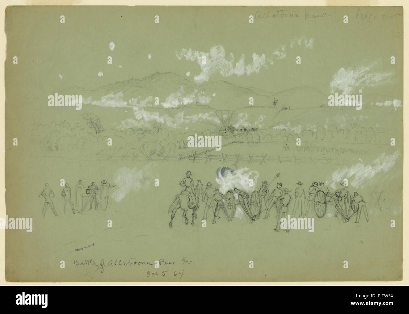 Battle of Allatoona Pass, Ga. Oct 5-64 Stock Photo - Alamy