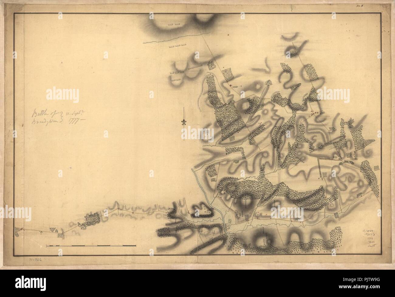 Battle of Brandywine, 11 Septr. 1777 Stock Photo - Alamy