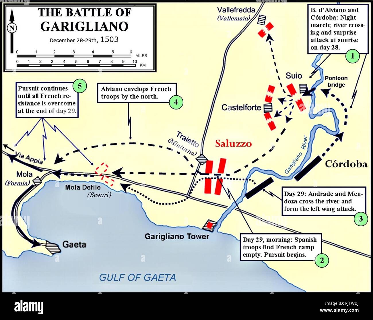 Battle of Garigliano (1503) 01 Stock Photo - Alamy