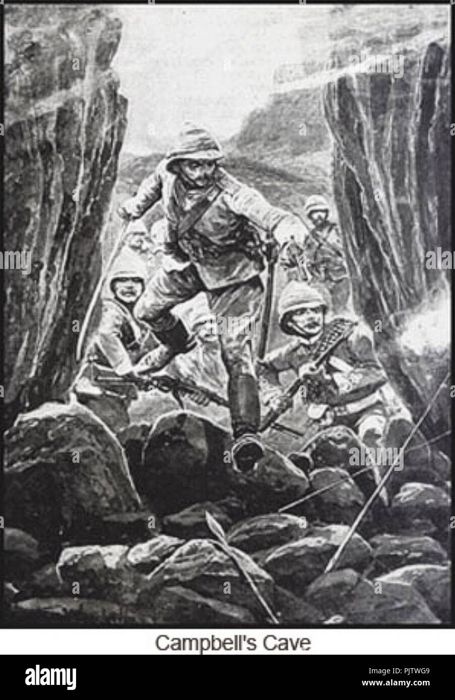Battle of Hlobane01 Stock Photo - Alamy