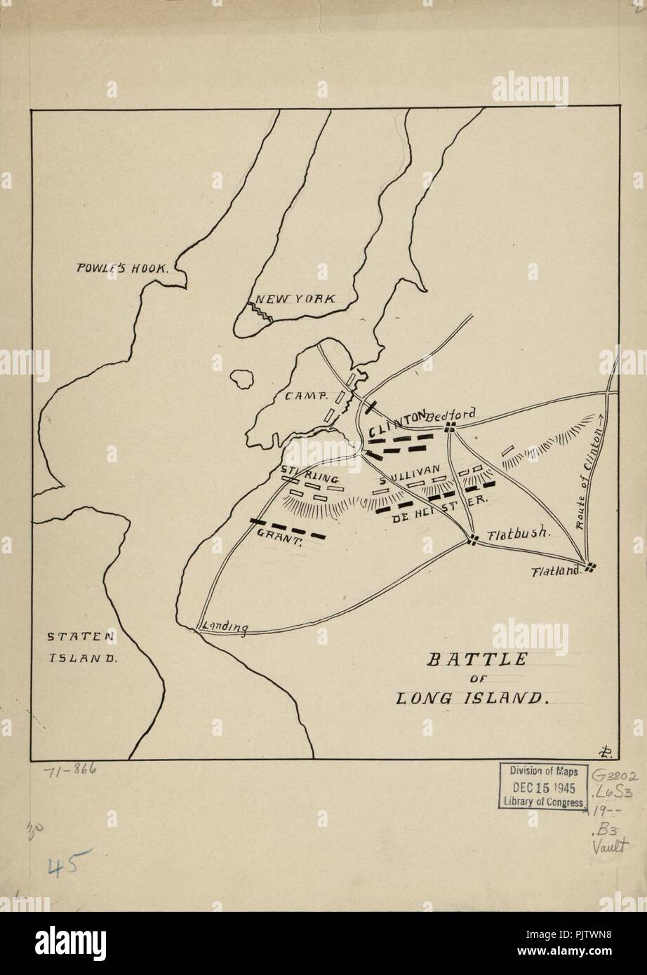 Battle of Long Island Stock Photo - Alamy