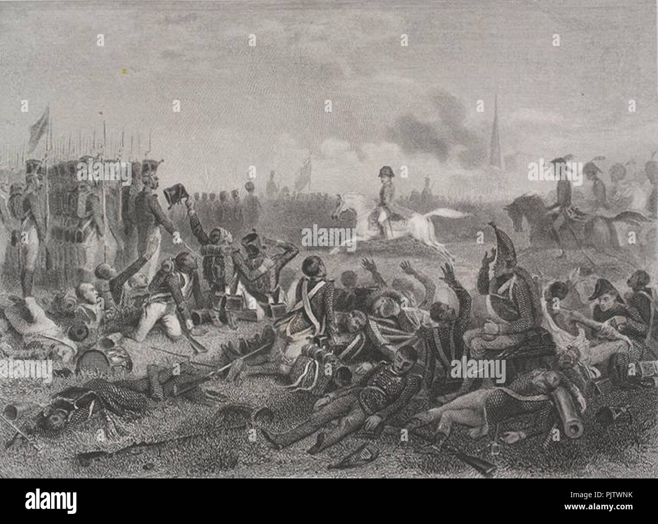 Battle of Lutzen by Raffet Stock Photo - Alamy