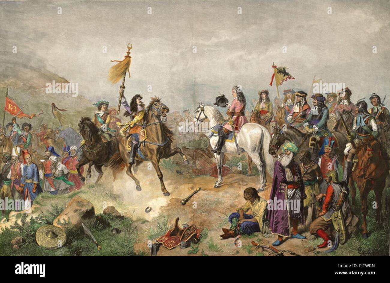 Battle of Mohács 1687 Stock Photo - Alamy