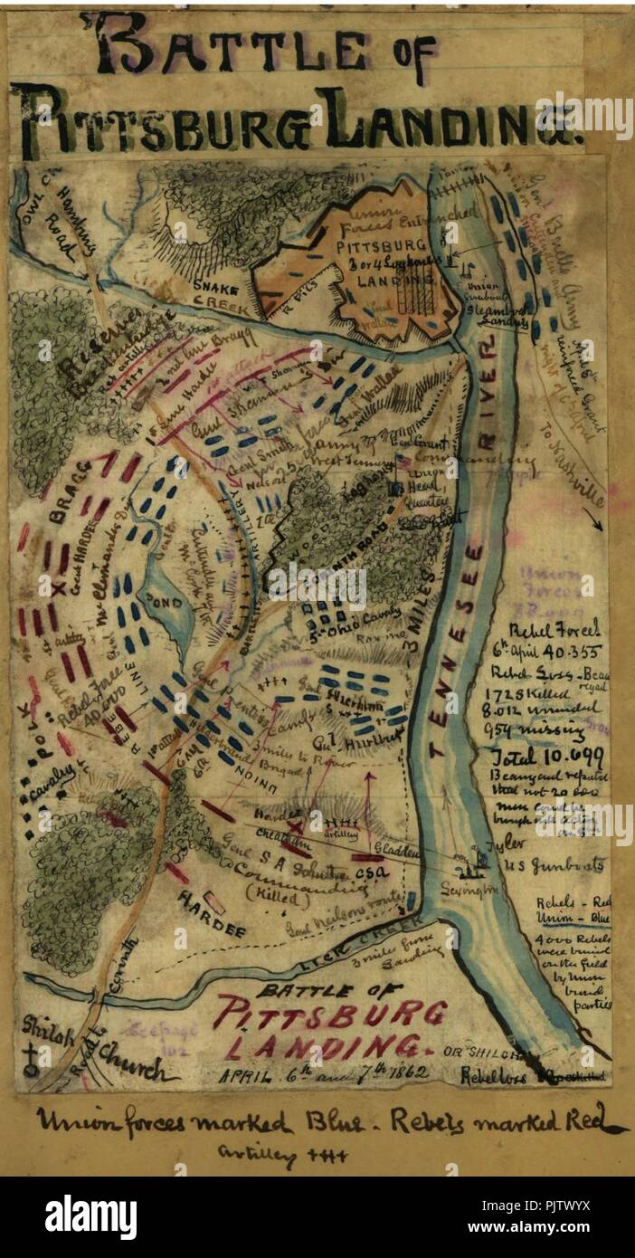 Battle of pittsburg landing hi-res stock photography and images - Alamy