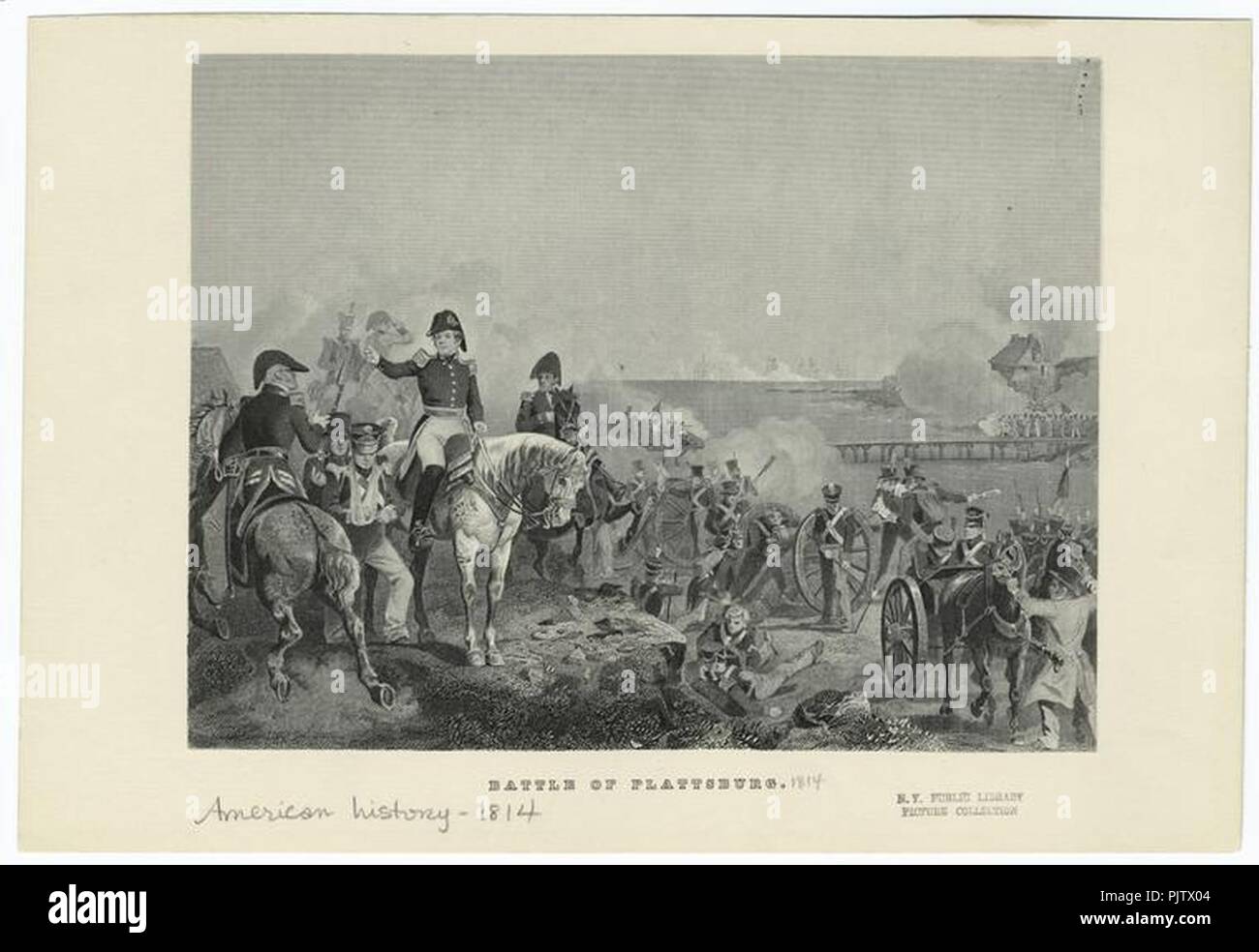 Battle of Plattsburg Stock Photo - Alamy