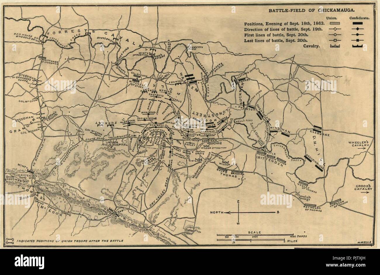 Chickamauga 1863 hi-res stock photography and images - Alamy