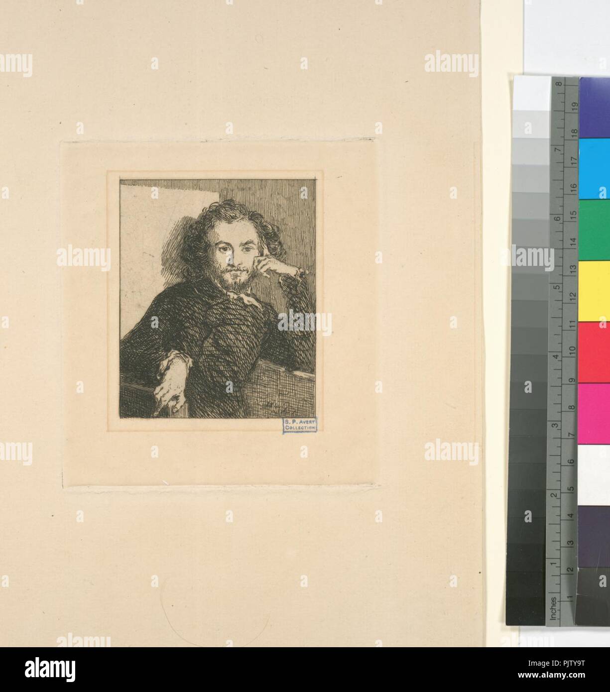 Baudelaire, d'après un portrait d'Émile Deroy Stock Photo - Alamy