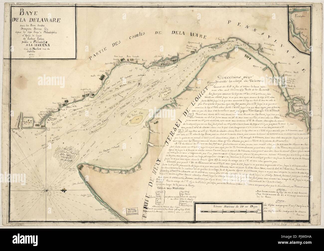 Carte delaware hi-res stock photography and images - Alamy
