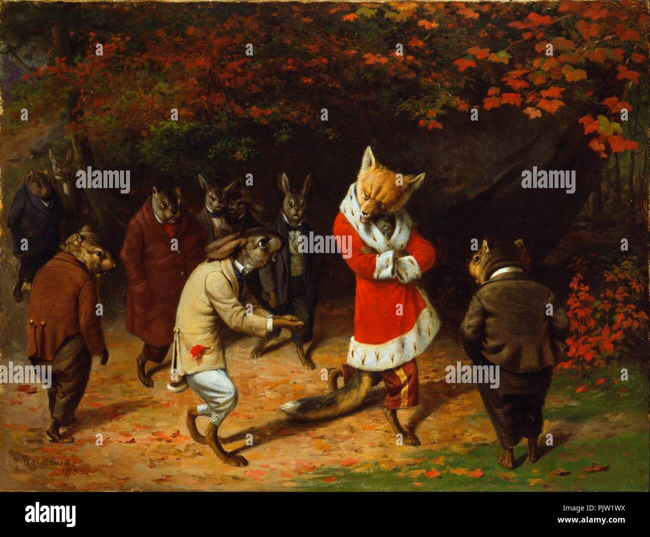 Beard, William Holbrook - His Majesty Receives Stock Photo - Alamy