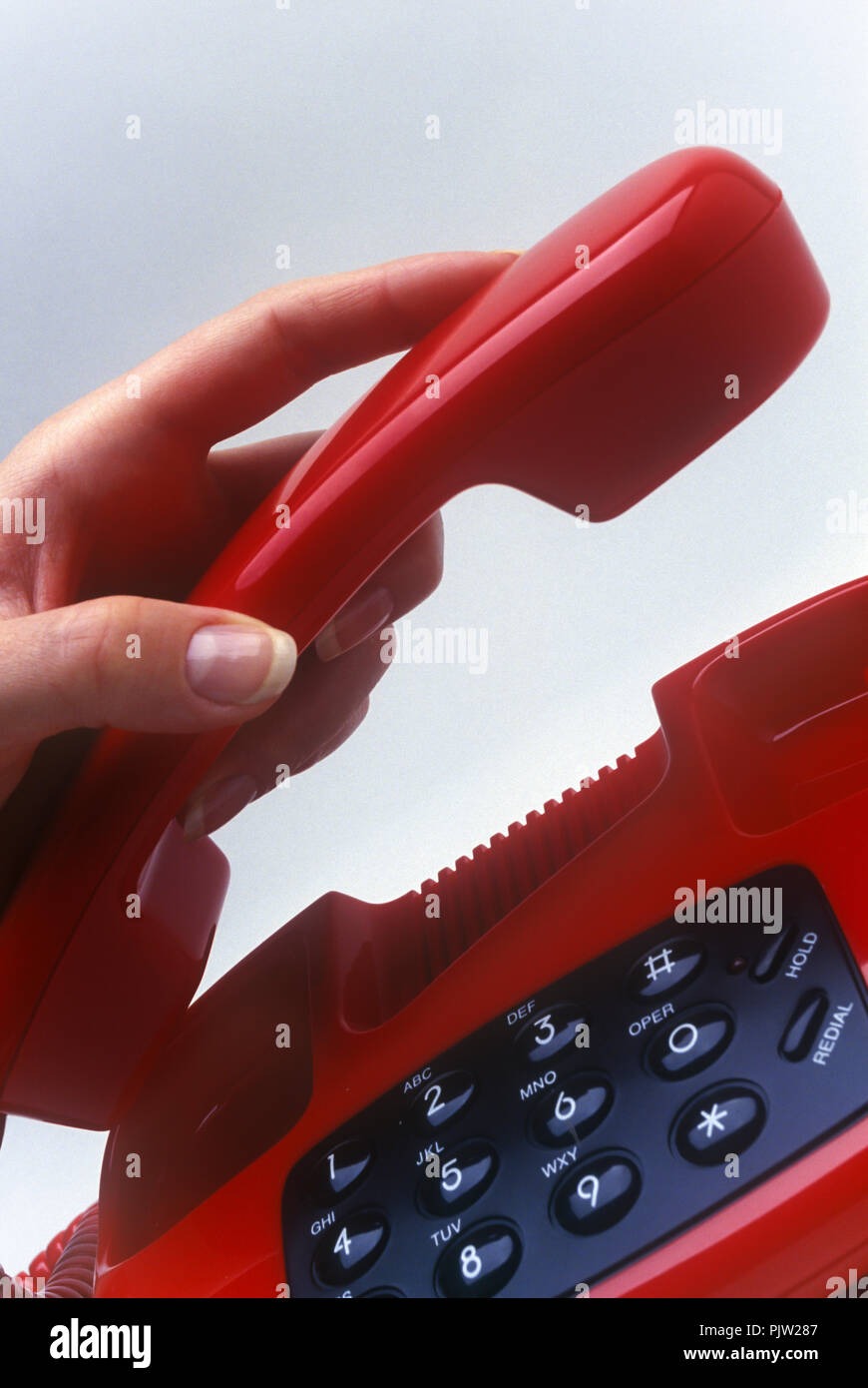 Lifting handset hi-res stock photography and images - Alamy