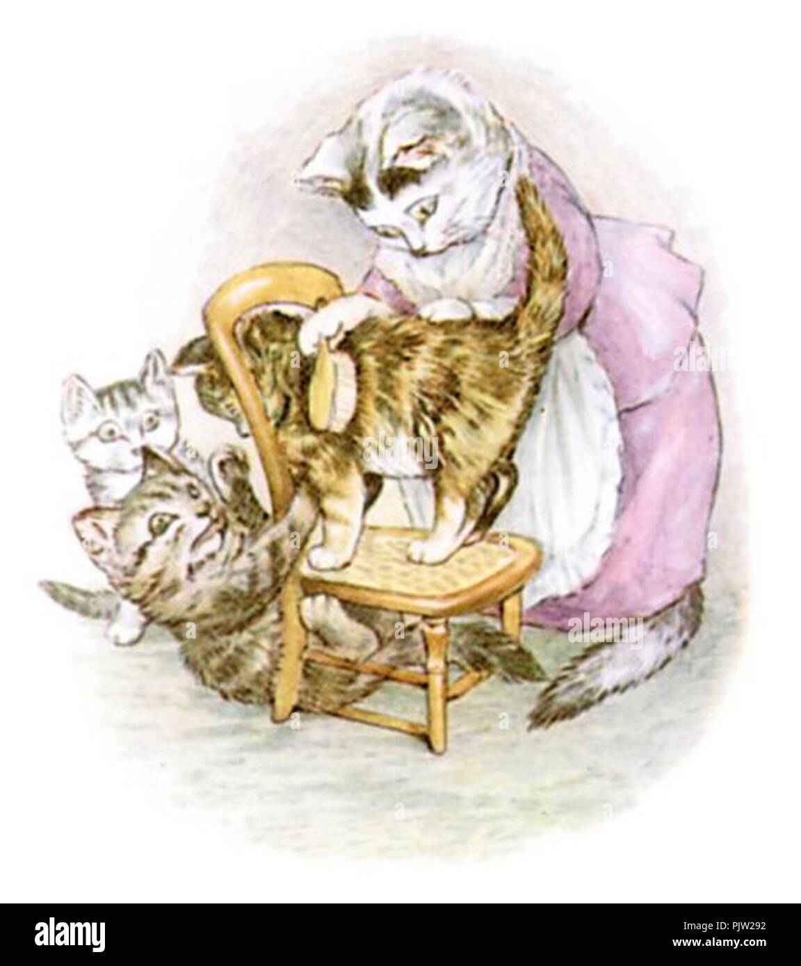 Beatrix Potter - The Tale of Tom Kitten - Illustration from p 17 Stock ...