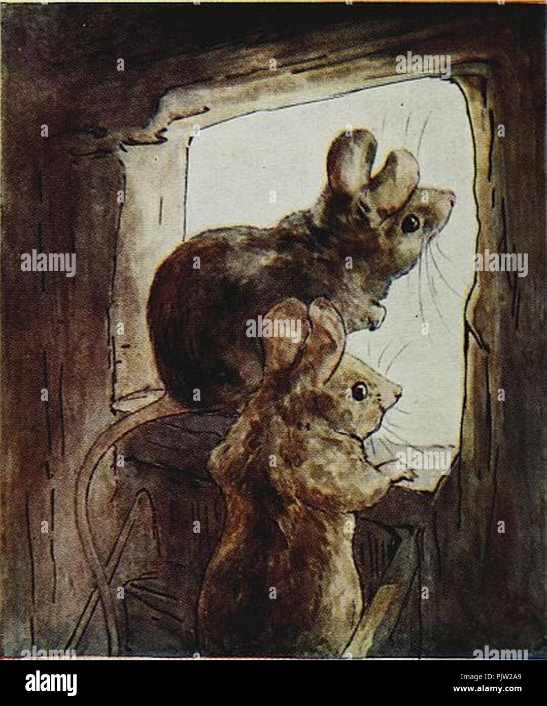 Beatrix Potter - The Tale of Two Bad Mice - Illustration 05 Stock Photo ...