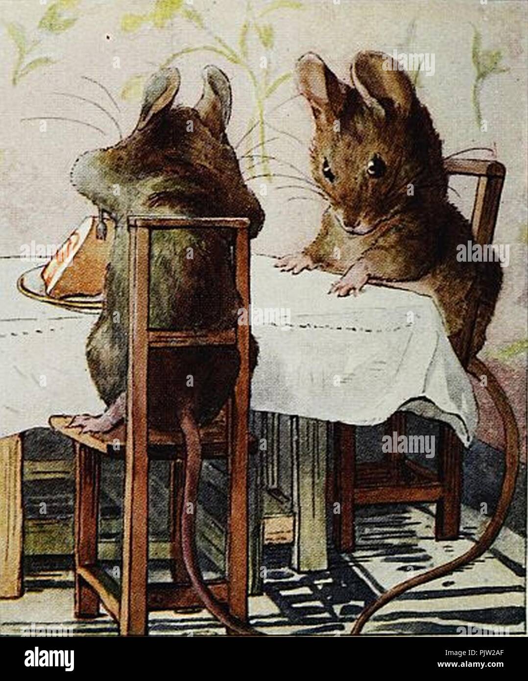 Beatrix Potter - The Tale of Two Bad Mice - Illustration 09 Stock Photo ...