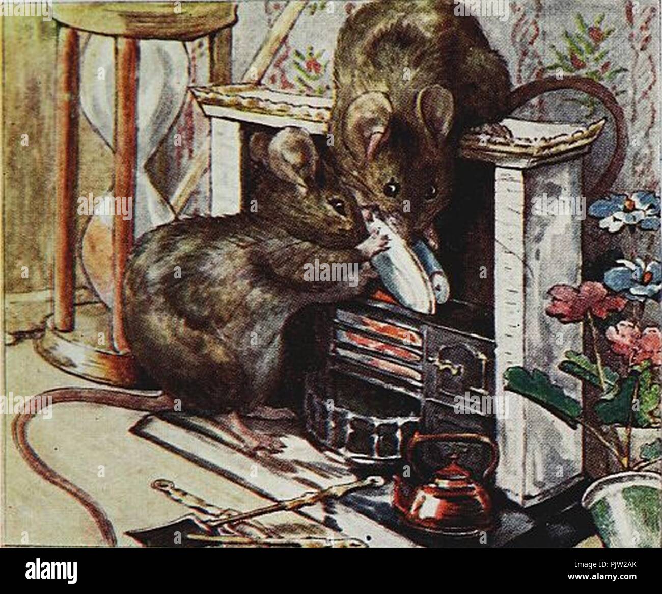 Beatrix Potter - The Tale of Two Bad Mice - Illustration 12 Stock Photo ...
