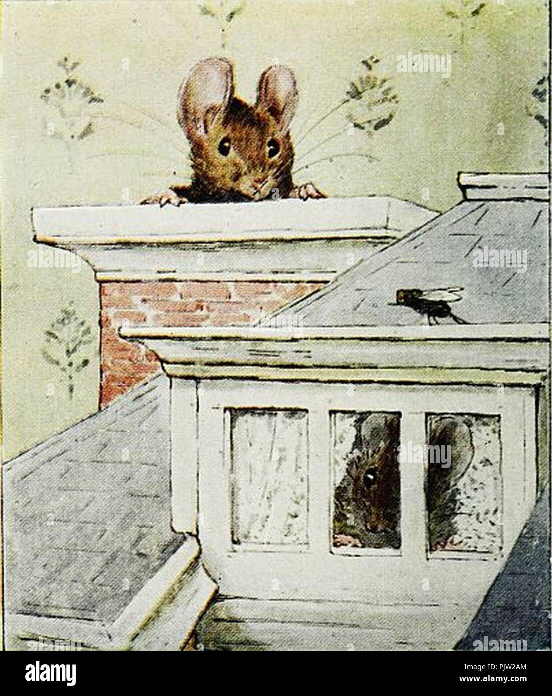 Beatrix Potter - The Tale of Two Bad Mice - Illustration 13 Stock Photo ...