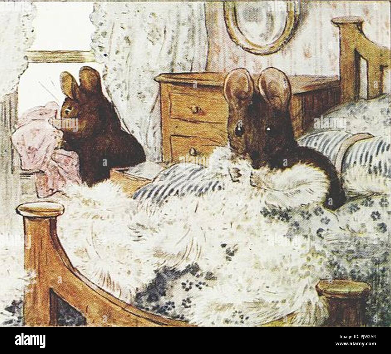 Beatrix Potter - The Tale of Two Bad Mice - Illustration 15 Stock Photo ...