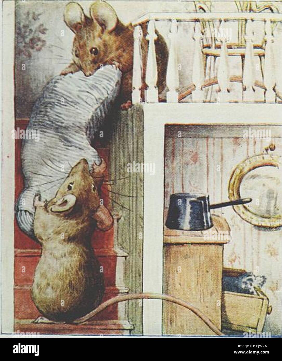 Beatrix Potter - The Tale of Two Bad Mice - Illustration 16 Stock Photo ...