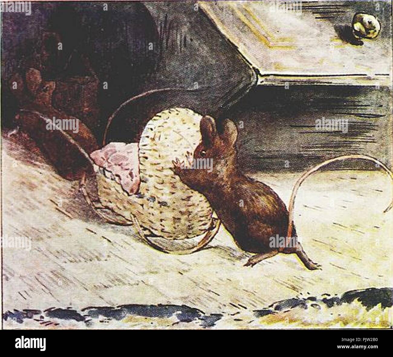 Beatrix Potter - The Tale of Two Bad Mice - Illustration 18 Stock Photo ...